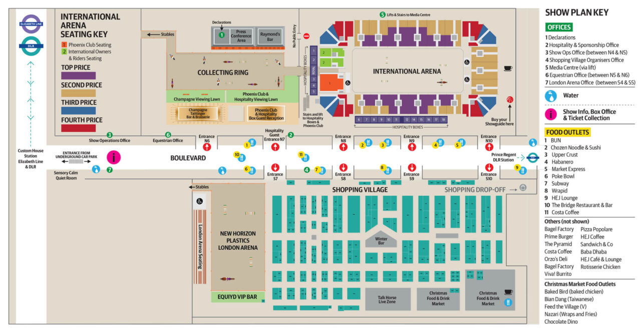 Show Plan | Discover London's Premier Horse Show